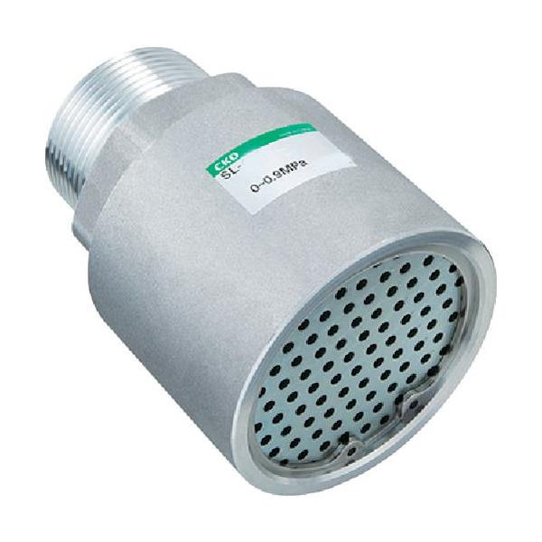 《メーカー》ＣＫＤ（株）《品番》SL-40A《特長》●排出されるエアで発生する、排気騒音を減音するサイレンサの金属ボディタイプです。●SL-8A〜25Aをグレードアップし、全シリーズ軽量・小形化で統一しました。●エレメント交換が可能（メンテ...