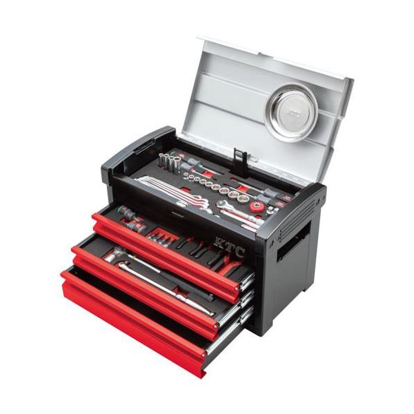 《メーカー》京都機械工具（株）《品番》SK3660ESW《特長》●自動車整備・機械整備に最適です。●機能性とゆとりの収納力をコンパクトに設計しました。●スムーズな開閉ができるベアリングレールを採用しました。●トップカバーを閉じると引き出しが...