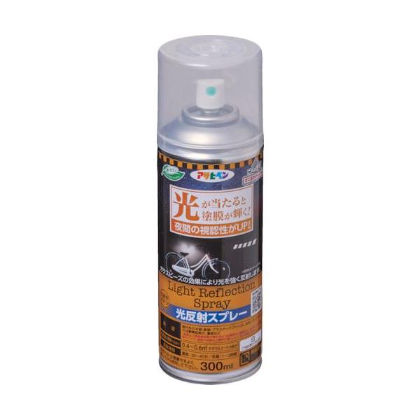 《メーカー》（株）アサヒペン《品番》501493《特長》●特殊ガラスビーズ配合により、ライトが当たると光を強く反射して塗装面が輝きます。●光が再帰反射（光源に向かってまっすぐ光が反射する）することで夜間の視認性がUPします。●油性塗料、水性...