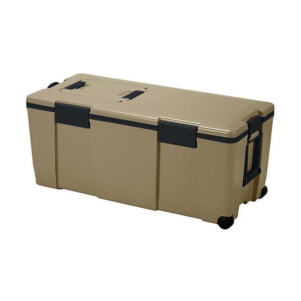 《メーカー》ＪＥＪアステージ（株）《品番》ISL-75SB《特長》●密閉度を配慮したバックル設計の為、クーラー内の冷気をガードします。●付属で肩掛けベルト付です。●蓋に両開き小窓付きで出し入れ可能●水抜き栓付き●キャスター付き●トレーにもな...