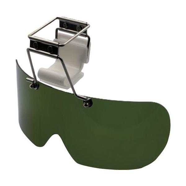 《メーカー》（株）トーアボージン《品番》AS376 IR3《特長》●ヘルメットに簡単に装着できるフロント形遮光めがね●めがねのように耳に掛けないので煩わしさがありません《用途》《仕様》●レンズ色:グリーン●幅(mm):240●高さ(mm):...