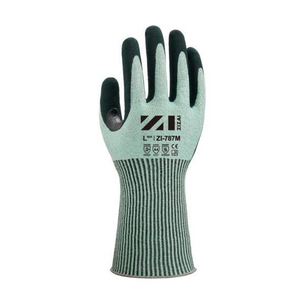 《メーカー》（株）ウィード《品番》ZI-787M_LL_1P《特長》●手首部をZI-787より25ｍｍ長くしており、手だけでなく手首部分の切創事故リスクを軽減します。●コーティングは、ニトリルゴムにWeed Grip Technology(...