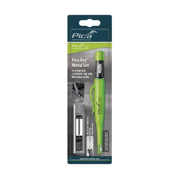 《メーカー》Ｐｉｃａ　Ｍａｒｋｅｒ社《品番》3080003《特長》●1本でケガキとマーキングが可能です。●ケガキ針は丈夫で耐摩耗性に優れています。●ノック式でケガキ針は本体に収納できます。●ペン先が細長く狭いところにも書きやすいです。●キャ...