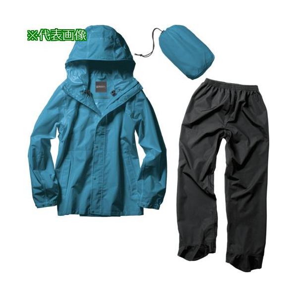 《メーカー》（株）マック《品番》AS514037《特長》●リュックを背負ったまま着用できるレインスーツです。●視界を妨げないセーフティーフード仕様。●背中のファスナーを開けるとマチが広がります。《用途》《仕様》●色:スカイブルー●サイズ:L...