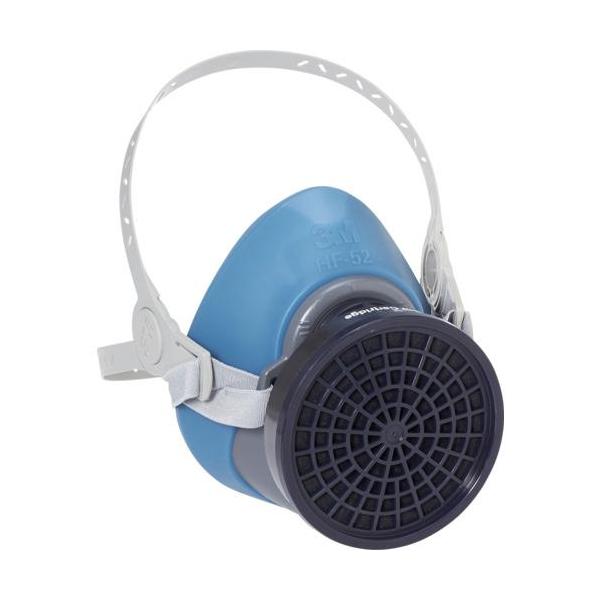 《メーカー》スリーエム　ジャパン（株）安全衛生製品事業部《品番》HF-52/3301J-55《特長》●シリコン素材の軽量な防毒マスク面体HF52と有機ガス用吸収缶3301J-55のセット品です。●のれん型排気弁がわずかな呼気の力で下向きに熱...