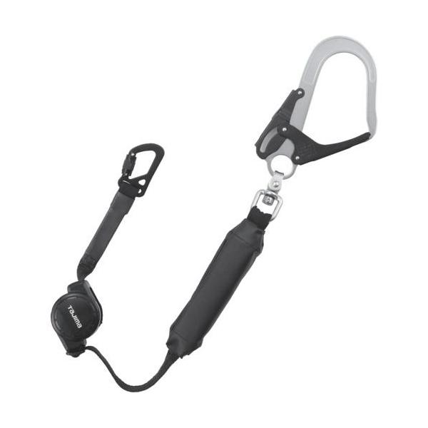 《メーカー》（株）ＴＪＭデザイン《品番》A4CR150F-L5《特長》●両側巻取り方式 小型巻取器(ロック装置なし)●軽量スチールフックL5フック●背中の邪魔にならない小型スチール製カラビナ●ランヤードのよじれ・絡まりを解消するより戻し付フ...