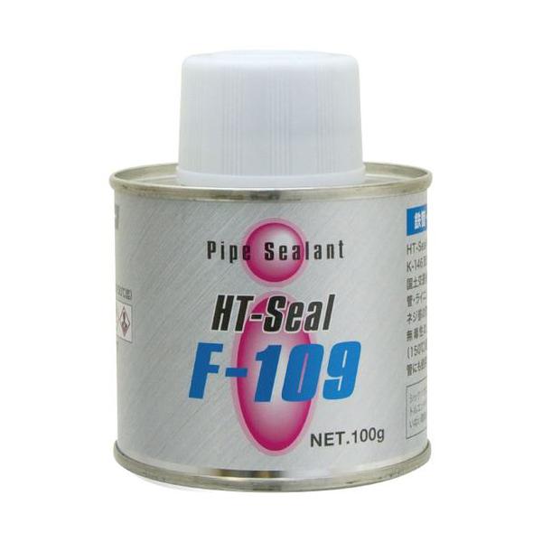 《メーカー》（株）ヘルメチック《品番》F-109GY100《特長》●シックハウス対象成分のトルエンやキシレンなどを全く使用しておりません。《用途》●管・ライニング鋼管のネジ部のシール剤として。●給水・給湯用配管。●冷温水配管●蒸気配管（鉄管...