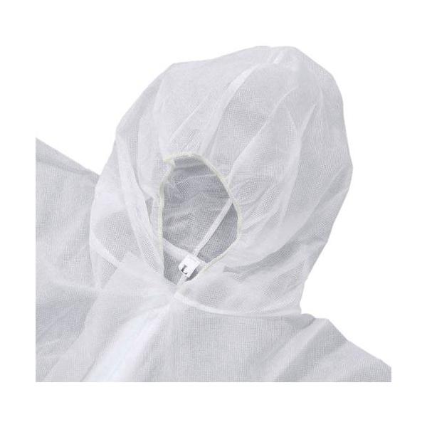 《メーカー》伊藤忠リーテイルリンク（株）《品番》JS-001《特長》●密閉性があります。《用途》《仕様》●色:白●サイズ:M●適合胸囲(cm):126●着丈(cm):170●袖丈(cm):55《仕様２》●袖丈:約550mm●目付:45g《原...