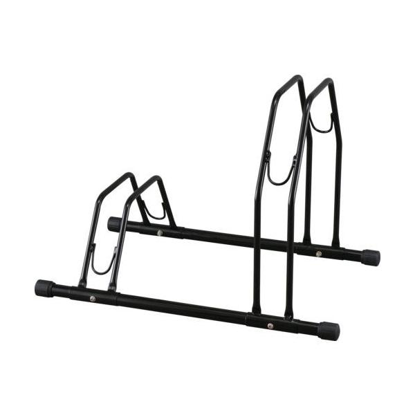《メーカー》アイリスオーヤマ（株）《品番》BYS-2-R《特長》●簡単に設置ができる自転車スタンドです。●子供用からスポーツタイプまで様々な車種のタイヤに幅広く対応します。●高低差がありスペースを取らず、横の自転車とハンドルが干渉しないので...