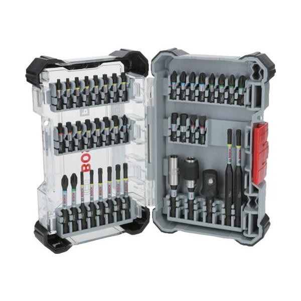 《メーカー》ボッシュ（株）《品番》2608521U78《特長》●41ピース入りドライバービットセットです。●9mm溝シャンクです。●6.35mm軸です。●クイック収納BOXに入ったビットセットです。●ボッシュのフレキシブクリック7in1シス...