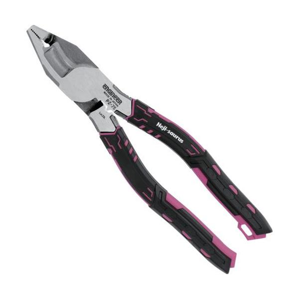 《メーカー》（株）エンジニア《品番》PZ-75P《特長》●ゲンバ女子御用達「PINK&amp;BLACK」。●鋭利なせん断刃で、VVFφ2.6mm×3芯をラクラク切断できます。●潰れたねじ、錆びたねじを先端のタテ溝で掴んで回せます。●独自の...