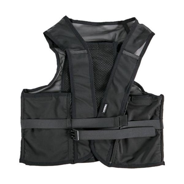 《メーカー》トラスコ中山（株）《品番》TCV-BK《特長》●背中に1つ、両脇に2つ保冷剤を入れるポケットがあり、ストレッチ性・通気性に優れたメッシュベストです。●背中には8時間保冷をかなえるTS-ALHO500 、両脇にはTS-AHO200...