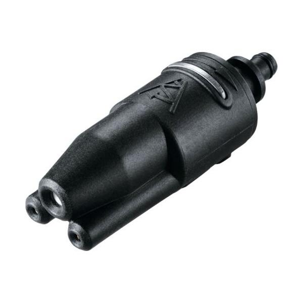 《メーカー》ボッシュ（株）《品番》F016F05573《特長》●回転強力噴射、扇状噴射、一点集中噴射のトリオ（3イン1）ノズルです。《用途》●しつこい汚れ落とし、広範囲洗浄、ピンポイントの洗浄に。《仕様》●品名:トリオノズル●商品サイズ(m...