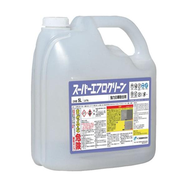 《メーカー》ヤブ原産業（株）《品番》SEC-5《特長》●数種類の成分を組み合わせた白華成分を溶解除去する強力白華除去剤です。●30年以上の販売実績がございます。《用途》●コンクリート・モルタル、レンガ、洗い出し、タイル目地などに発生した白華...