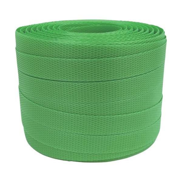 《メーカー》（株）ユタカメイク《品番》L-105《特長》●ストッパー使用の手締め用タイプです。《用途》●手締め用の結束、梱包。●手締め用の結束、梱包《仕様》●色:緑●幅(mm):15.5●長さ(m):100●厚さ(mm):0.5●引張強度(...