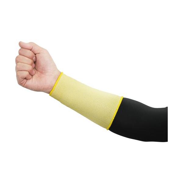 《メーカー》アトム（株）《品番》HG-100《特長》●毛羽立ちの少ない薄手のロングタイプケブラー［［Ｒ下］］腕カバーです。《用途》●鉄鋼作業・機械加工・金属加工・溶接作業。●廃棄物処理など。《仕様》●色:黄●サイズ:フリー●耐切創レベル:3...