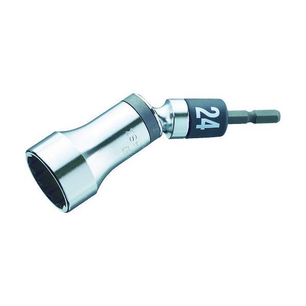 《メーカー》トップ工業（株）《品番》EUS-24SX《特長》●12角タイプです。●首振り角度30°コーナー等の狭い所でも楽に作業できます。●軸折れに強く、ねじれ応力を緩和します。●ソケット部は素早くナットに入る作業性重視の12角サーフェイス...