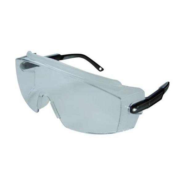 《メーカー》トラスコ中山（株）《品番》TSG-362《特長》●メガネ併用可能です。《用途》《仕様》●レンズ色:クリア●テンプル色:ブラック●幅(mm):169●高さ(mm):62●レンズ厚(mm):約2.2●防曇加工:○●防傷加工:○●UV...