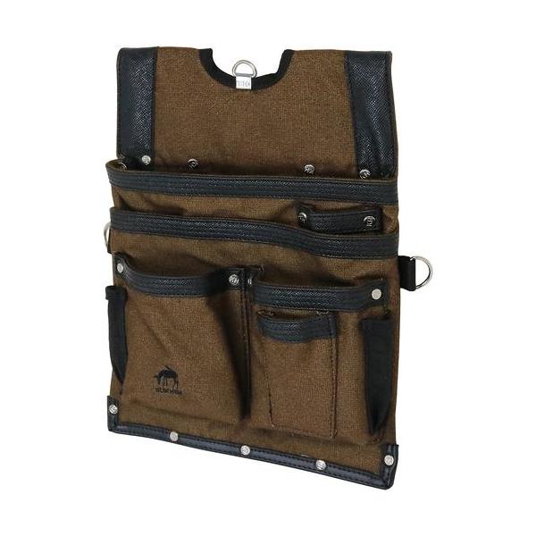 《メーカー》（株）基陽《品番》HM127-BR《特長》●摩擦に強く、傷がつきにくい腰袋です。●柔らかく心地よい手触りが特徴の素材です。●カジュアルな素材感でお仕事でもオフタイムでもお使いいただけます。●丈夫さと軽さを両立させたKHこだわりの...