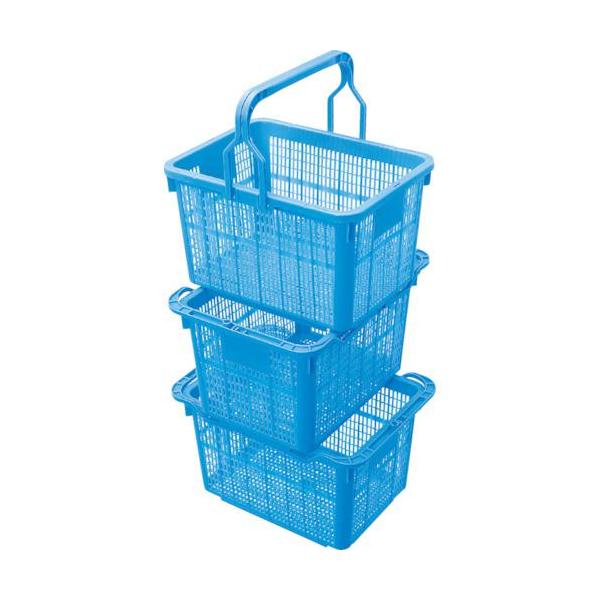 《メーカー》ＤＩＣプラスチック（株）　容器資材営業部《品番》KSKG-B《特長》●カゴを積み重ねることができて、収穫物の集積が楽に行えます。《用途》《仕様》●容量(L):22●色:ブルー●外形寸法(mm)間口:370●外形寸法(mm)奥行:...