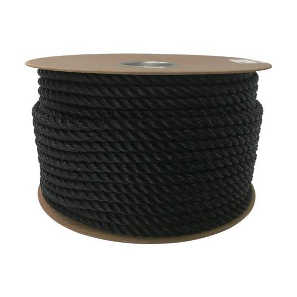 《メーカー》（株）ユタカメイク《品番》PRE-64《特長》●耐候性に優れ、軽量で水に強く、強力でショックにも強いロープです。《用途》●ネット、農水産業、インテリアなど。《仕様》●色:黒●線径(mm):12●長さ(m):100●包装形態:ドラ...