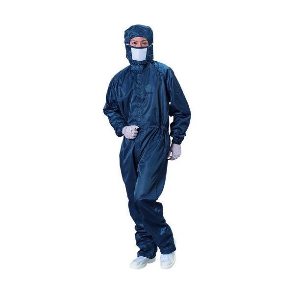 《メーカー》（株）ブラストン《品番》BSC-11001-N-S《特長》●超導電性加工糸を使用しています。●クリーンパック済みです。●裄丈:76cm《用途》●クリーンルームでのチリ、ホコリ、静電気対策の必要な作業に。《仕様》●色:ネイビー●サ...