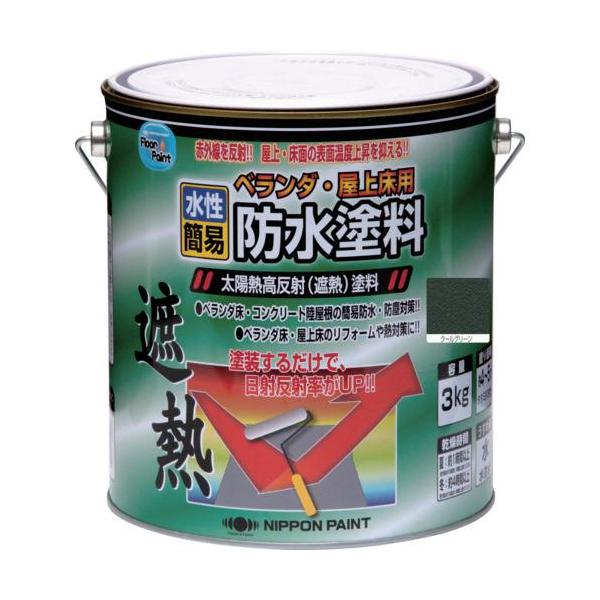 《メーカー》ニッペホームプロダクツ（株）《品番》4976124246807《特長》●本製品は「遮熱性能下塗りシーラー」と組み合わせて使用することで、遮熱効果を十分に発揮します。●耐水性、耐アルカリ性、耐候性、耐久性にすぐれた簡易防水塗料です...