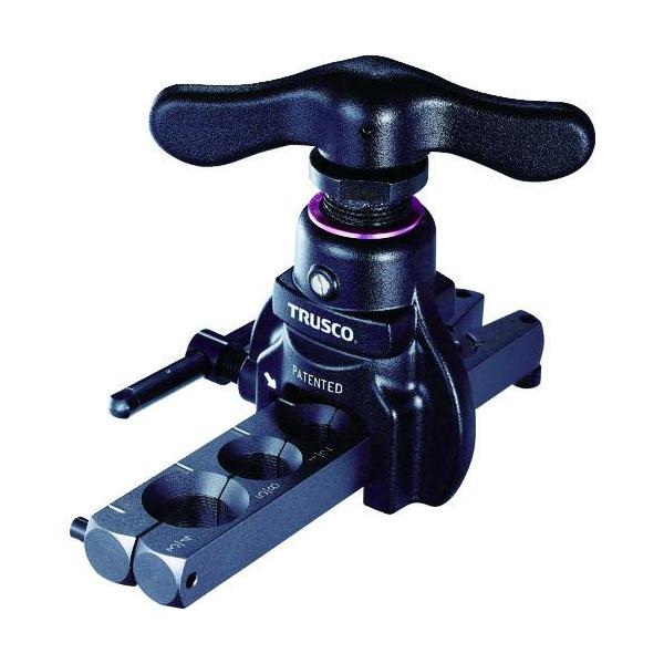 《メーカー》トラスコ中山（株）《品番》TFN-5《特長》●本体がアルミ合金製で驚くほどの軽量化を実現しています。●偏芯式で新冷媒に対応しています。●フレアができると空転する機能がついており過負荷防止ができます。《用途》●銅管フレア加工に。●...