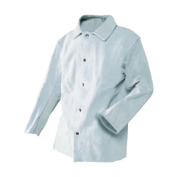 《メーカー》（株）シモン《品番》4140154《特長》●熱に強い牛床革の上衣です。《用途》●溶接、鉄鋼、機械などの各種現場に。《仕様》●サイズ:4L●胸囲(cm):130●着丈(cm):78●厚さ(mm):1.5《仕様２》●厚さ:1.5mm...