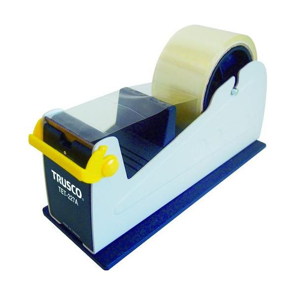 《メーカー》トラスコ中山（株）《品番》TET-227A《特長》●安定感のある重量級のテープカッターです。●二つのコアがあり用途に応じて使い分けができます。●スチール製で頑丈なボディーを持ち、耐久性が優れています。●安全性を心掛けたセーフティ...