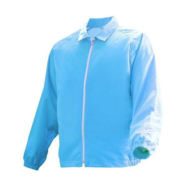 《メーカー》ミドリ安全（株）《品番》C3208B-5L《特長》●ブルゾンのクリーンウエアです。●男女兼用の長袖ブルゾンタイプのクリーンウエアです。《用途》●作業者からの発塵とＥＳＤ防止対策。《仕様》●色:ブルー●サイズ:5L●着丈(cm):...