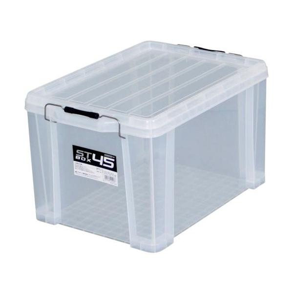 《メーカー》ＪＥＪアステージ（株）《品番》ST-45CR《特長》●スタッキング（積み重ね）でき便利です。（当社品番＃22，＃45）●フタにcm単位の便利な目盛り付です。●内容物が見やすいナチュラルカラー《用途》●工具や大工道具、アウトドア用...