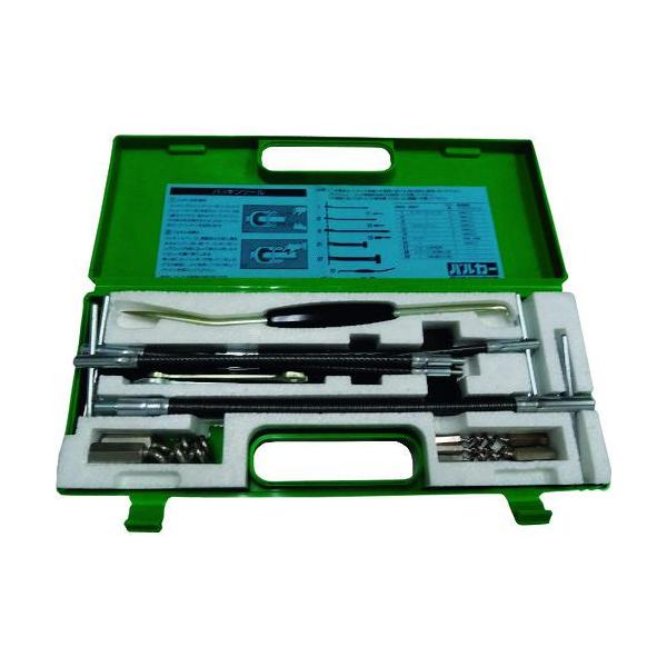 《メーカー》（株）バルカー《品番》TOOL-S00000《特長》●グランドパッキンの取り換え作業を容易に正確に行うことができます。●作業能率増進を図るために欠くことのできない特殊工具です。●グランドパッキンの引き出し・挿入用工具をキットにし...