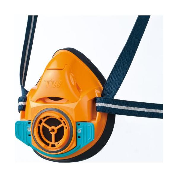 《メーカー》（株）重松製作所《品番》TW01SC-OR-M《特長》●マスク一つで防じん・防毒の両方に対応可能（防じん・防毒の両方の国家検定に合格）です。●フィルタ・吸収缶は、印を合わせ右に６０°ひねるだけで確実に取り付けられます。●フィット...