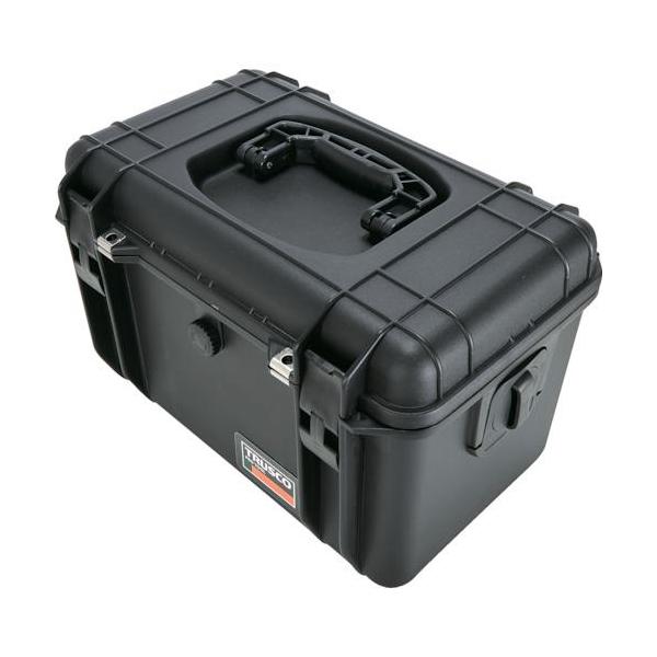 《メーカー》トラスコ中山（株）《品番》TAK-15BK《特長》●耐久性、密閉性の高い樹脂ツールケースなので、精密機械の保管、移送に最適です。《用途》《仕様》●色:ブラック●外形寸法(mm)間口:428●外形寸法(mm)奥行:283●外形寸法...