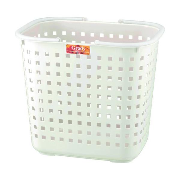 《メーカー》アスベル（株）《品番》741791《特長》●多目的に使える汎用バスケットです《用途》●洗濯ものの持ち運びに。《仕様》●色:クリアホワイト●間口(mm):443●奥行(mm):325●高さ(mm):393●最大積載量(kg/台):...