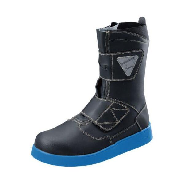 《メーカー》（株）シモン《品番》RM138BU-27.0《特長》●道路舗装に適した高温耐熱性のフラットソールを採用しています。●熱伝導しにくく軽量な樹脂先芯を使用しています。●夜間作業用に再帰反射材を使用しています。●履口は小石などの異物混...