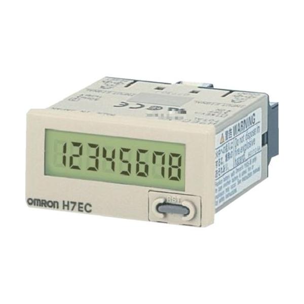 《メーカー》オムロン（株）《品番》H7EC-N《特長》●見やすさと使いやすさを向上した小型エコノミーカウンタです。《用途》●物の数量カウントに。《仕様》●桁数:8●計数範囲:8桁●幅(mm):48●奥行(mm):55.5●高さ(mm):24...
