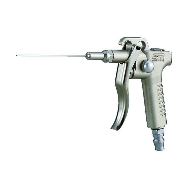 《メーカー》（株）ＷＴＢワタベコーポレーション《品番》E80M-1SP《特長》●エアーダスターガン本体にエアーマイクロメーターを内蔵した流量調整が可能なエアーダスターガンです。《用途》●一般生産工場にて。《仕様》●ノズル長(mm):95●ノ...