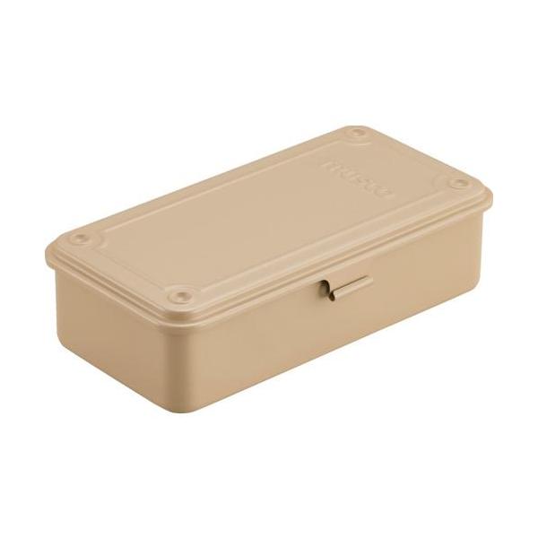 《メーカー》トラスコ中山（株）《品番》T-190LS《特長》●ハードな使用に耐える頑丈なプレス一体型です。●片開き構造です。●四隅に横滑り防止用凹凸が付いており積み重ねに便利です。《用途》《仕様》●色:ライトサンド●外形寸法(mm)間口:2...