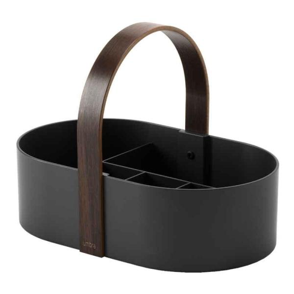 シンプルで洗練されたデザインの収納です。清潔感のあるホワイトと落ち着きのあるブラックの2色展開です。本体はリサイクルプラスチックと再生可能な木材など、環境に配慮された材料で作られています。細かく仕切られているので卓上によく使う調味料・スパイ...