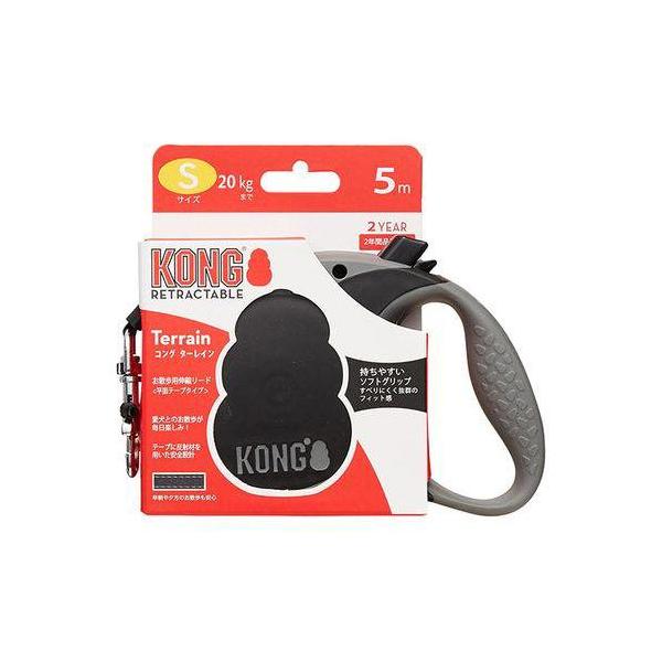 Sサイズ。上限体重20キロ、引きひもの長さは5メートル。【原産国】中華人民共和国【原材料】ナイロン、エラストマー、鉄【使用方法】●コング伸縮リードを使用する時は必ずこの使用上の注意をよく読み、使用者の責任のもとでお使いください。実際の使用に...