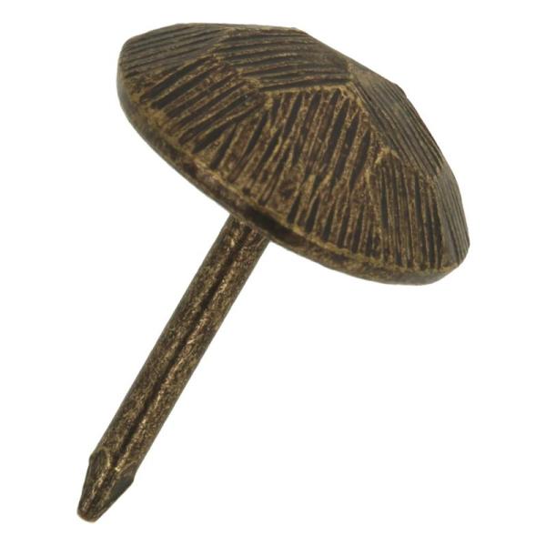 材質は鉄。●用途:釘の頭かくしに使用。●材質:鉄 ●表面処理:塗装 ●長さ・厚み:19 [関連ワード] ねじ・ボルト・ナット・ワッシャー 釘・鋲 鋲 いす鋲