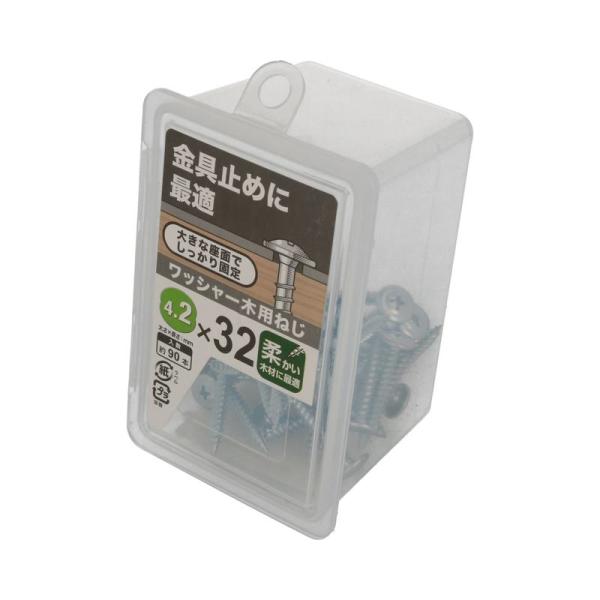 材質は鉄で、ユニクロめっき。大きな座面が金具をしっかり固定します。下穴なしでねじ込めます。先端が鋭いVカットになっており、木割れを防ぎます。ドライバー2番。●用途:比較的柔かい木に適している。●原産国:台湾●材質:鉄 ●表面処理:ユニクロめ...