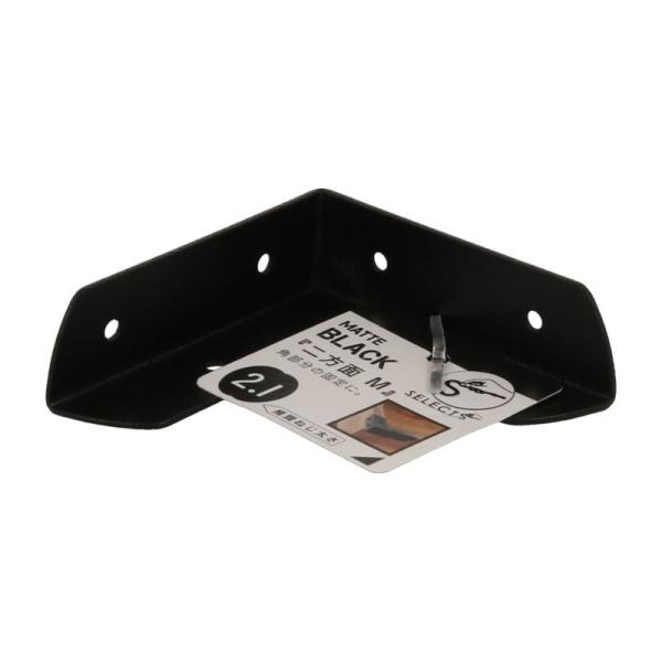 こだわりの塗装およびめっきで仕上げた装飾性の高い金具です。●用途:箱等の小口製作に便利。●材質:鉄 ●表面処理:白・黒:粉体塗装。ブロンズ:仙徳めっき [関連ワード] 建築金物 DIY金物 SELECTS SELECTS 二方面 マットブラック