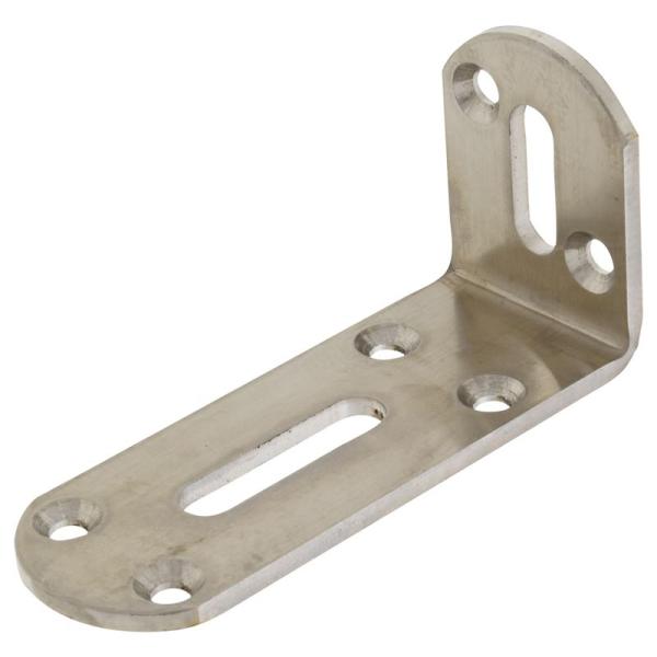 材質はステンレスで錆に強い。●用途:木工用連結金物、補助金物として使用します。●材質:ステンレス [関連ワード] 建築金物 ジョイント金具 隅金・補助金具 L型 ステンレス L字金物