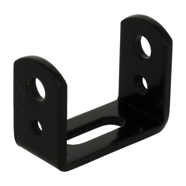 材質は鉄で、カチオン電着塗装(アクリル系塗料)により耐候性がある。●用途:さまざまな箇所へ補助金物として使用します。●材質:鉄 ●表面処理:カチオン電着塗装 [関連ワード] 建築金物 ジョイント金具 隅金・補助金具 特殊 補助金具 コの字2型 黒