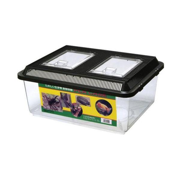 特大サイズの浅型飼育ケースです。【原産国】日本【原材料】ポリプロピレン、樹脂
