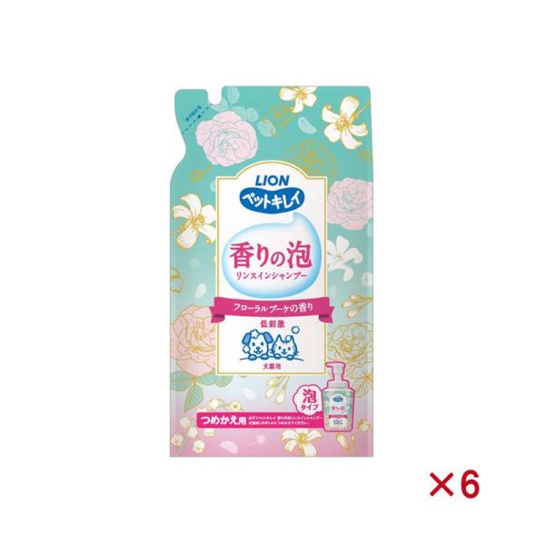 きめ細かいクリーミィな泡で、ふんわりなめらかな被毛に。肌への負担も少ない。フローラルブーケの香り。【原材料】水、洗浄液、保湿剤、エタノール、防腐剤、香料、ｐＨ調整剤、シルクプロテイン【原産国】日本【使用方法】シャンプー前に毛のもつれをほぐし...