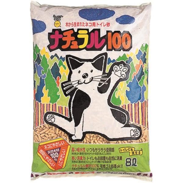 商品名:ナチュラル100商品コード:4973640100101規格:8L天然マツ材100％で驚きの吸収。燃えるゴミとして処理OK。ウッドペレットタイプの砂。ひのきのいい香りがします。原材料:マツ原産国:日本猫トイレタリー